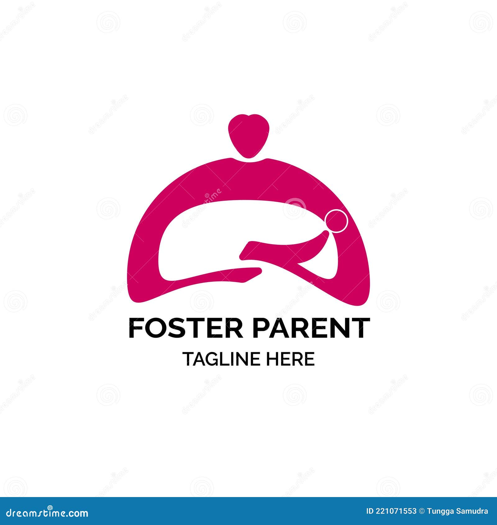 The foster parent logo stock vector. Illustration of abstract - 221071553