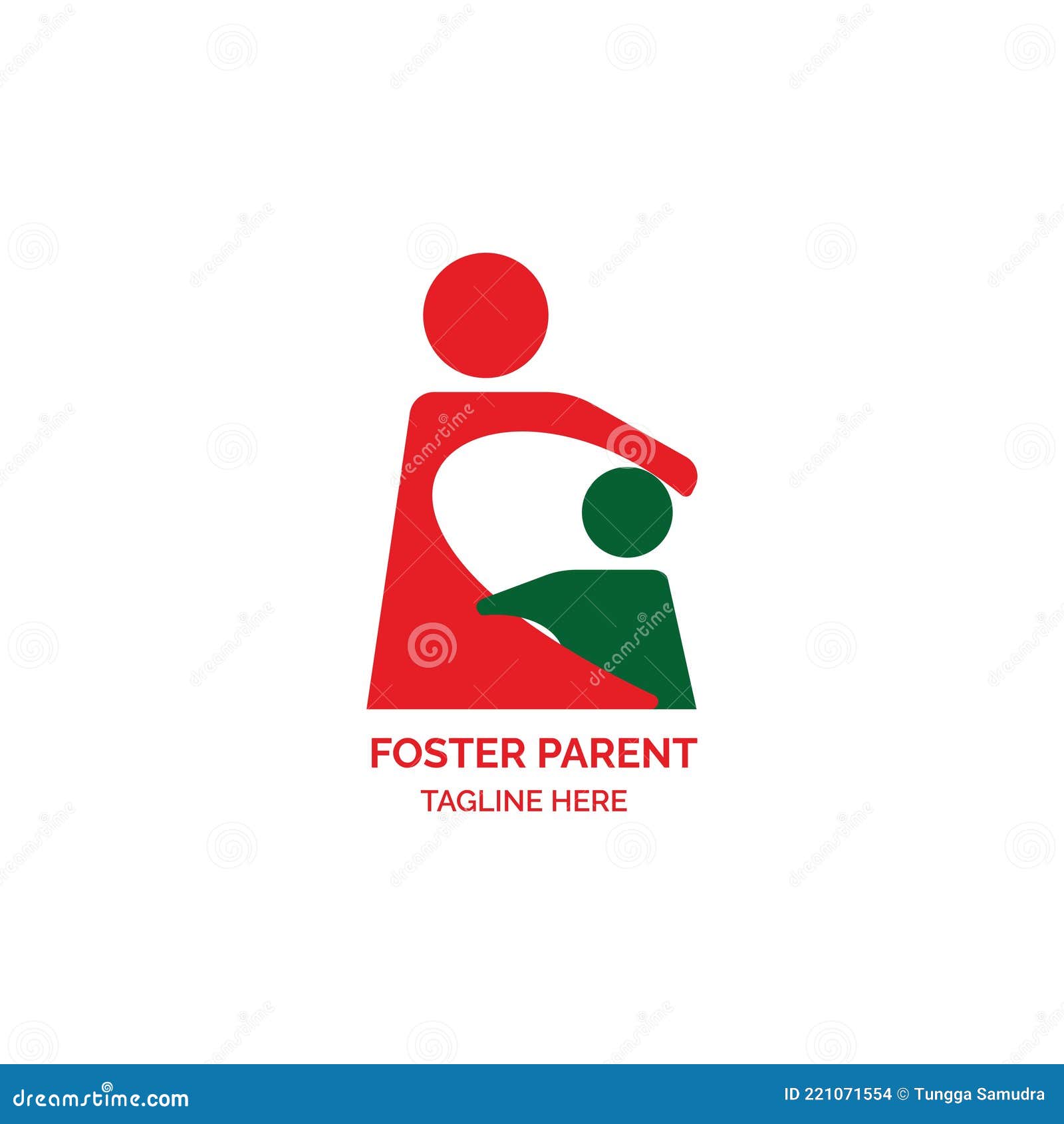 The foster parent logo stock vector. Illustration of children - 221071554