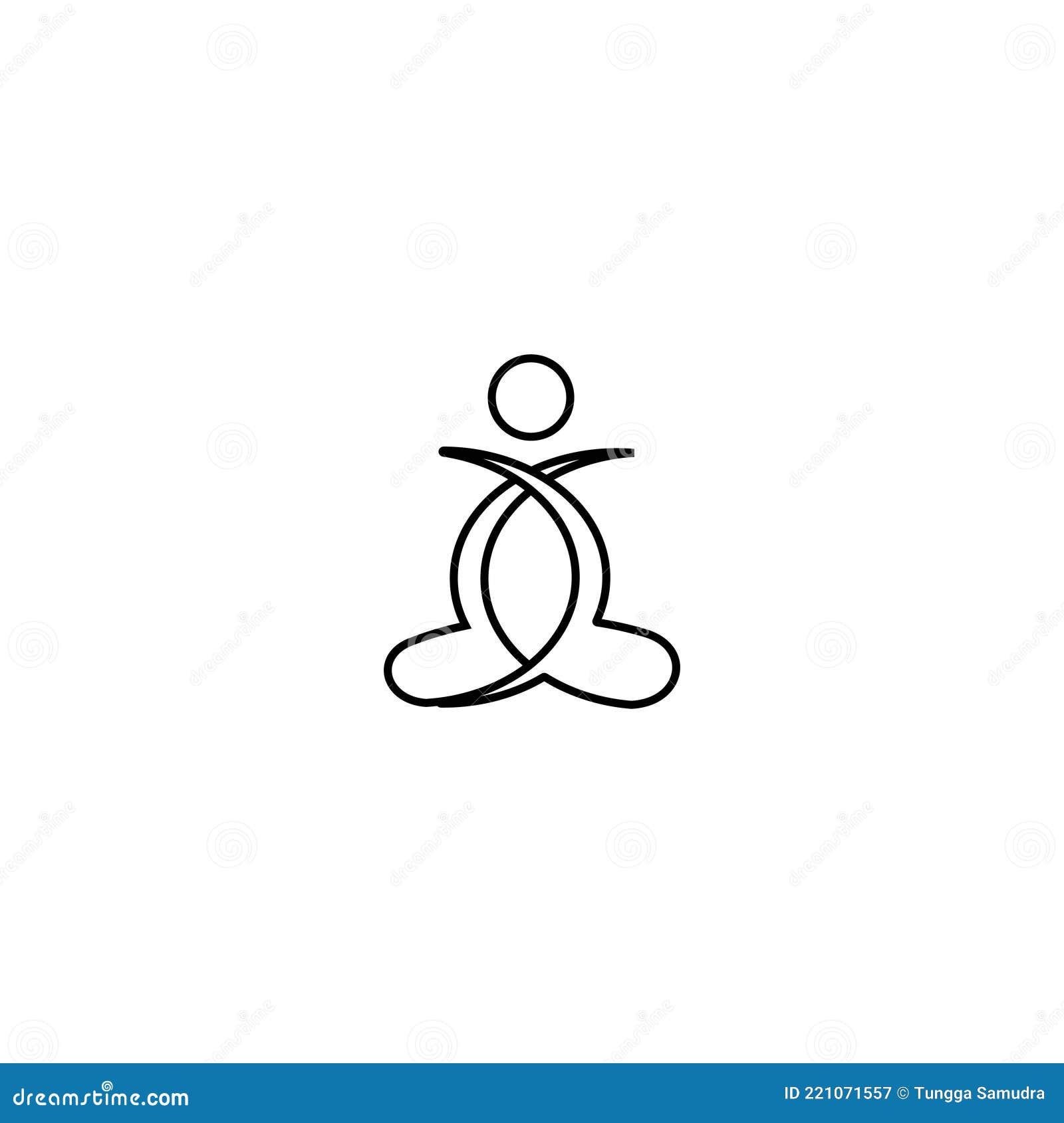People Meditating Logo Template Design. Meditation Icon Stock Vector ...
