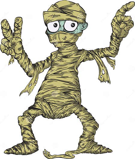 Print mummy dance funny stock illustration. Illustration of dances ...