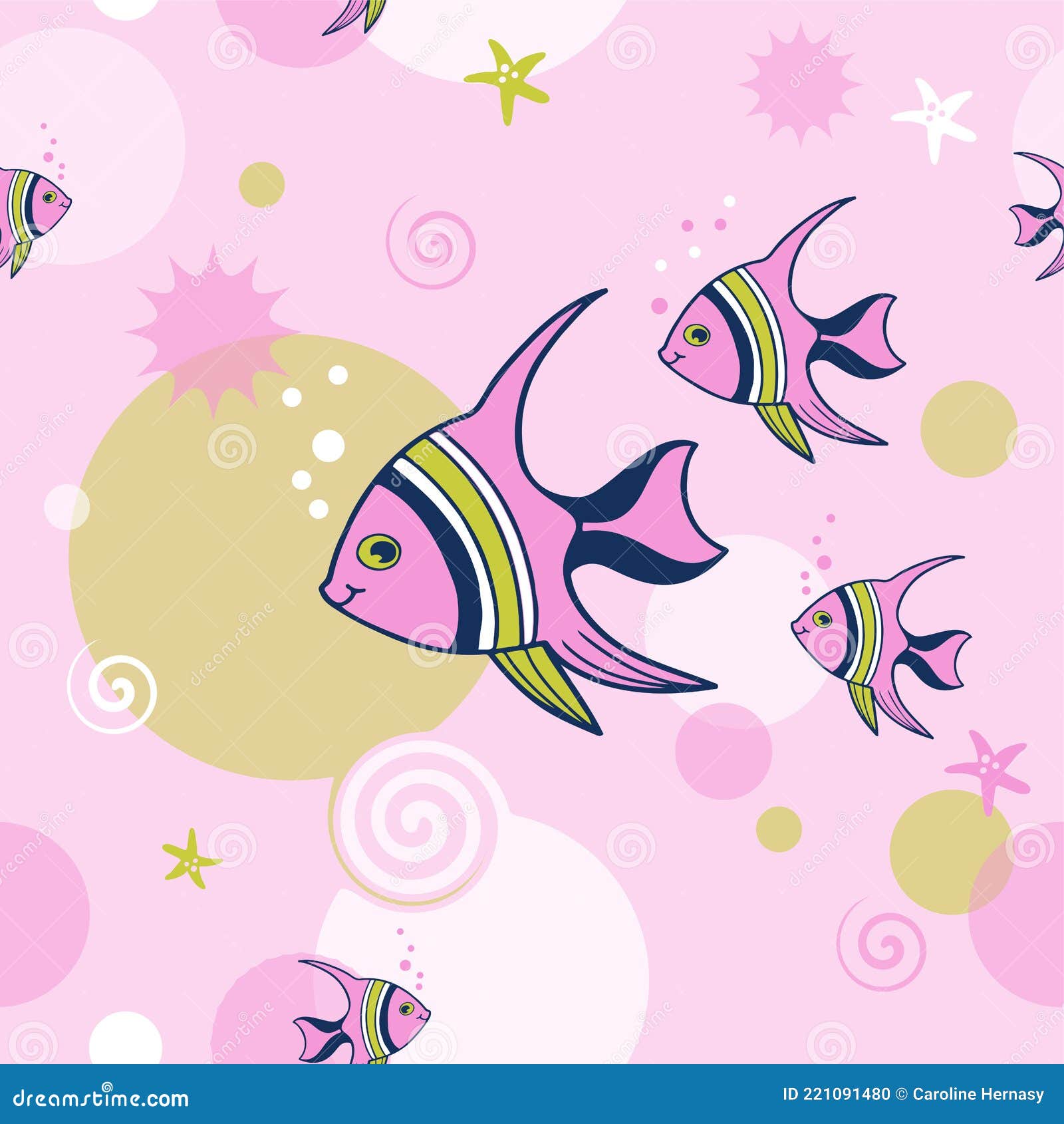 Ocean`s Crest Pink Butterfly Fish Stock Illustration - Illustration of ...