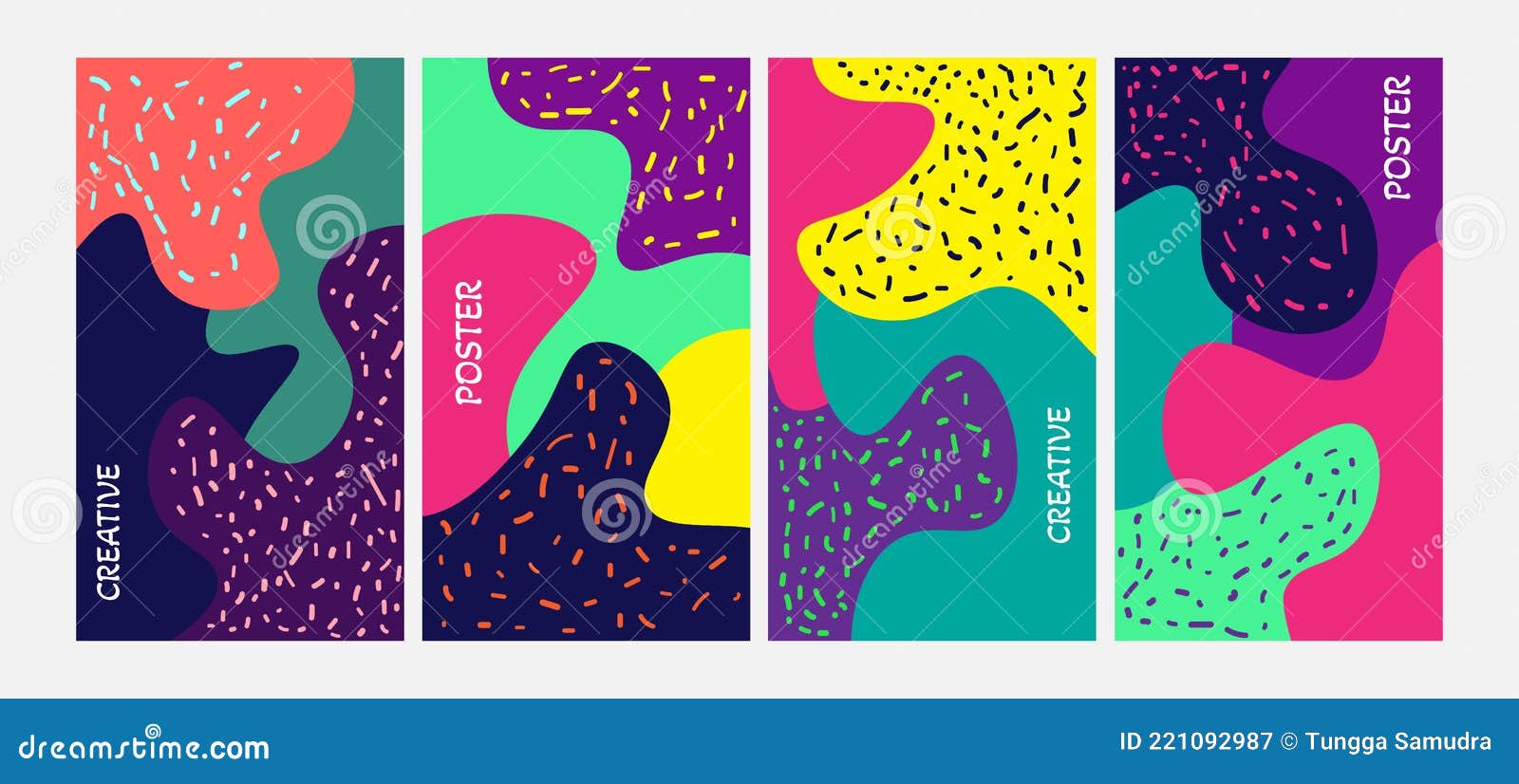 Colorful Creative Geometry Poster and Cover Design Template Stock ...