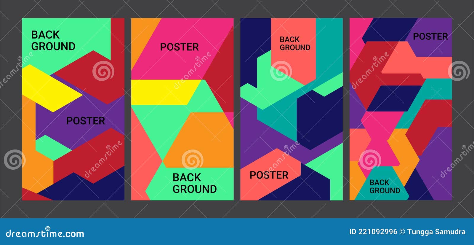 Creative Geometry Poster and Cover Design Template Stock Vector ...