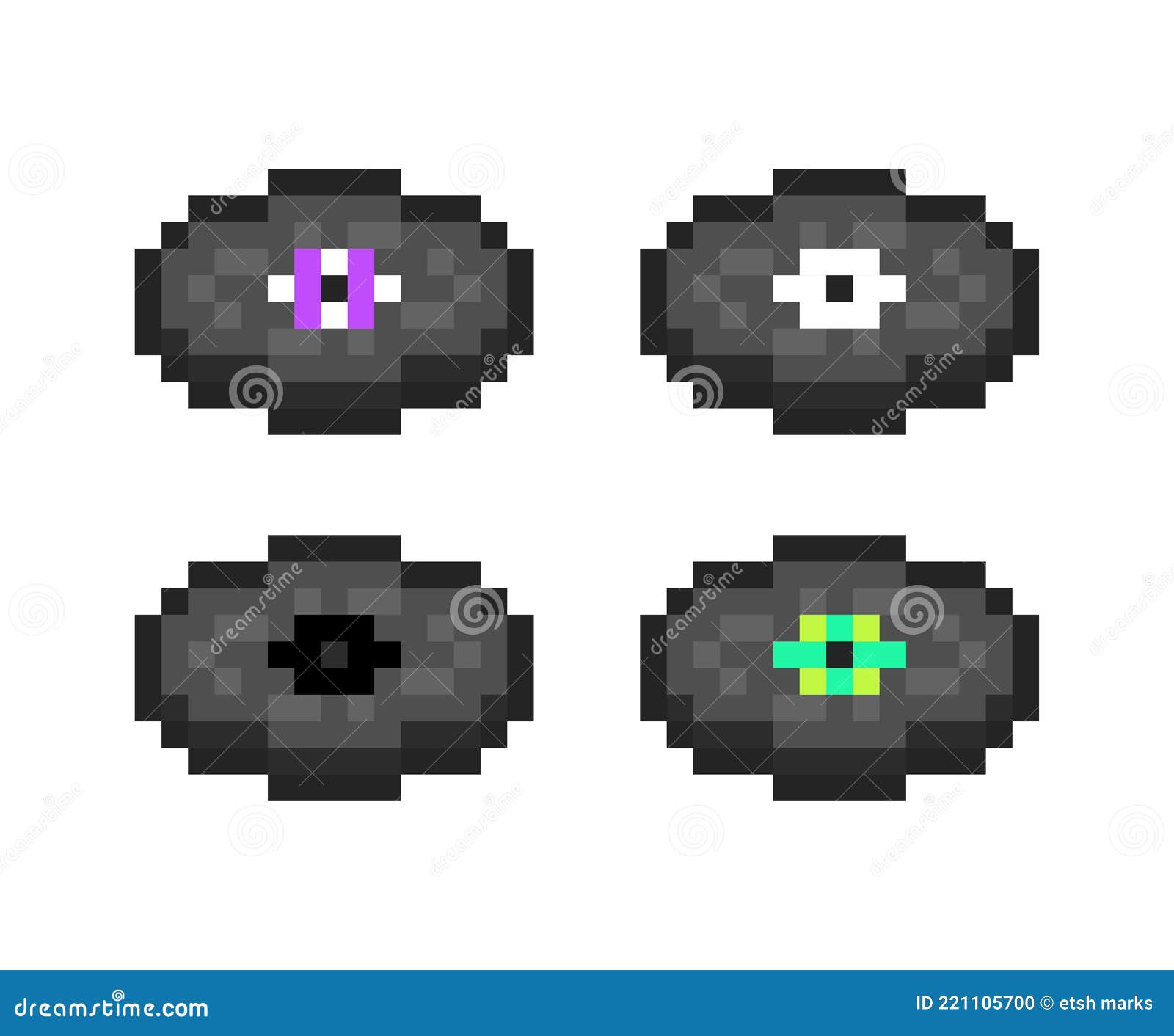 Pixel art of a Music Disc. stock vector. Illustration of phonograph ...