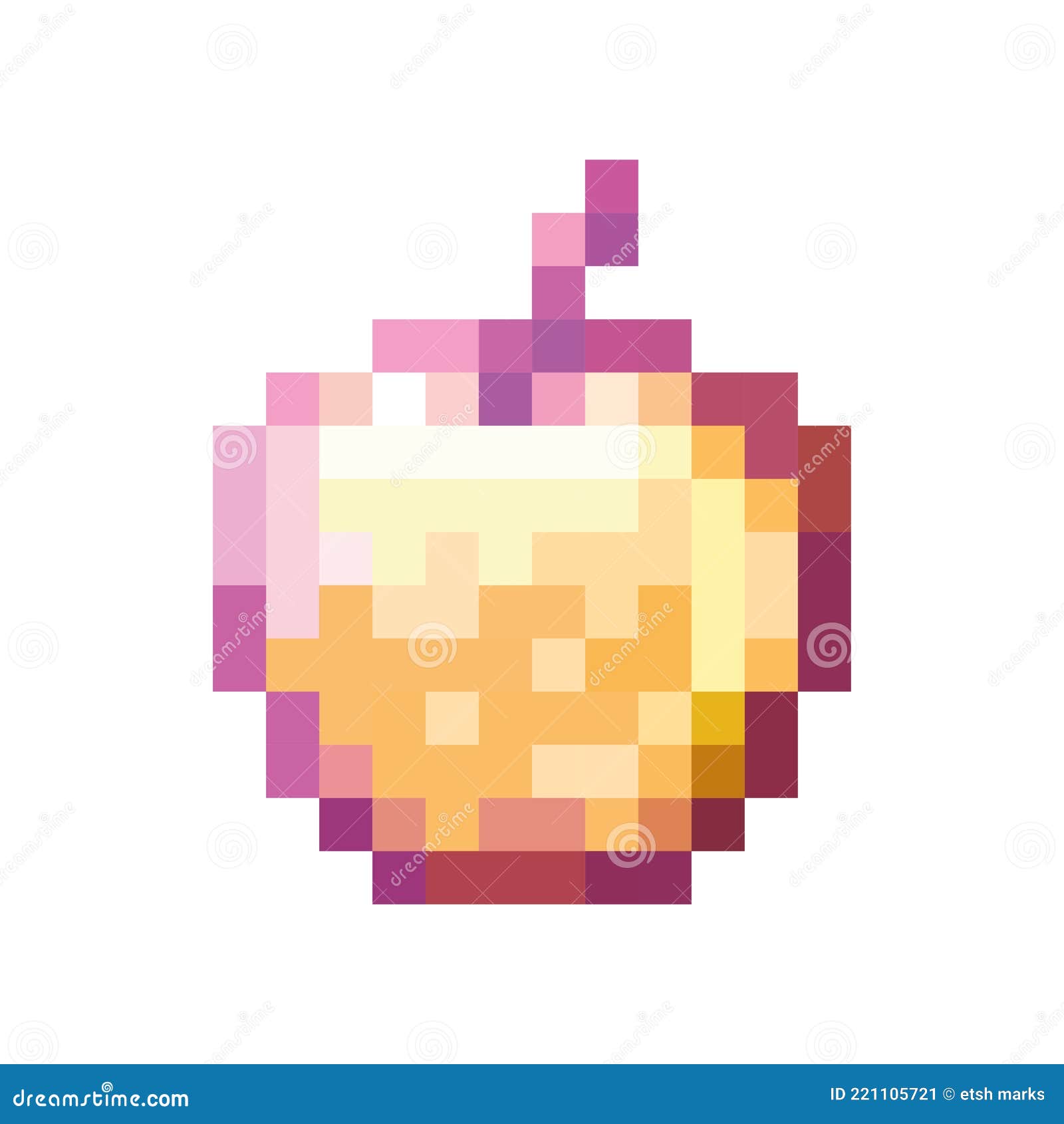 Minecraft Apple Pixel Art