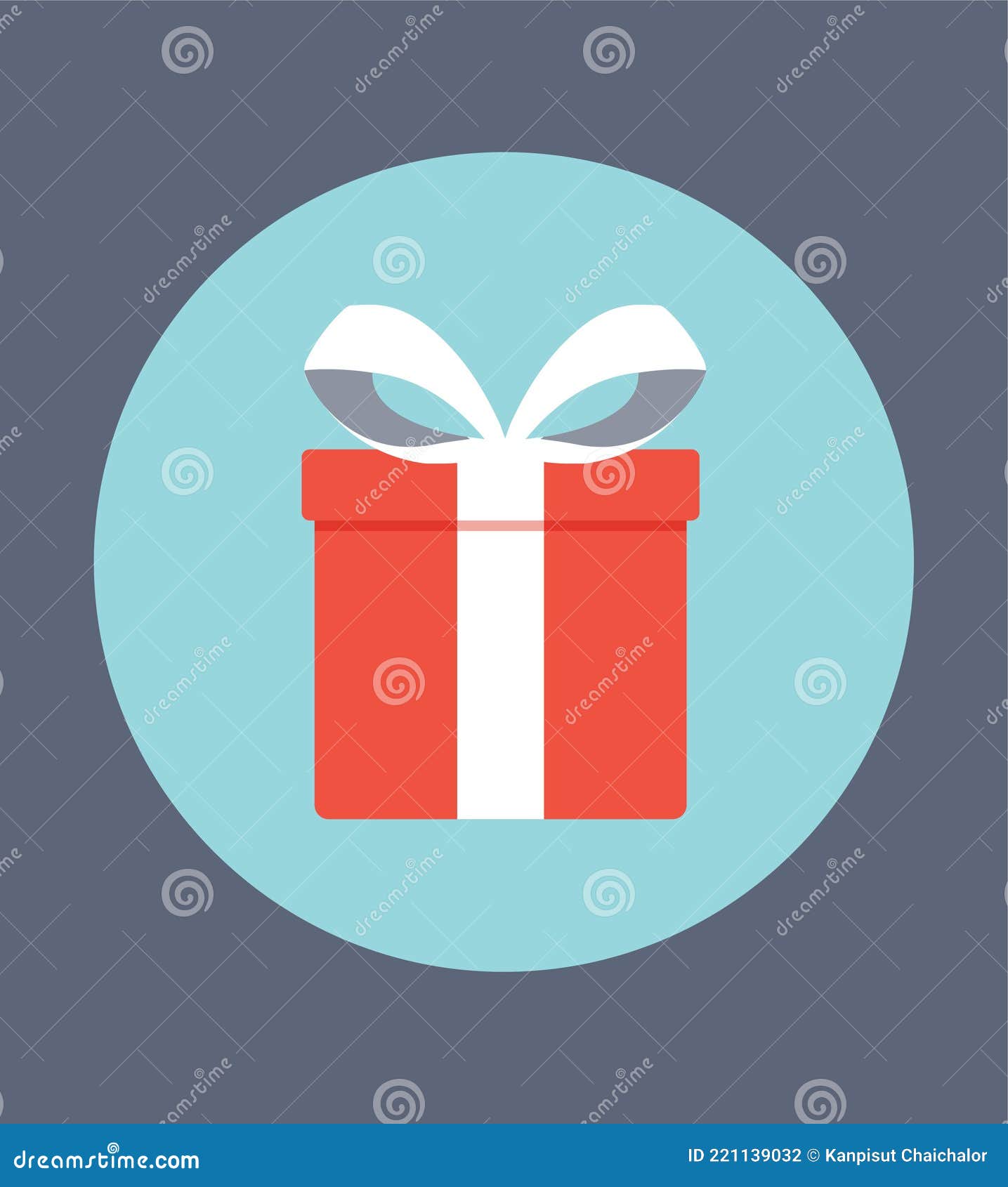 Red Gift Box with Golden Ribbon. Surprise Red Gift Box, Birthday ...