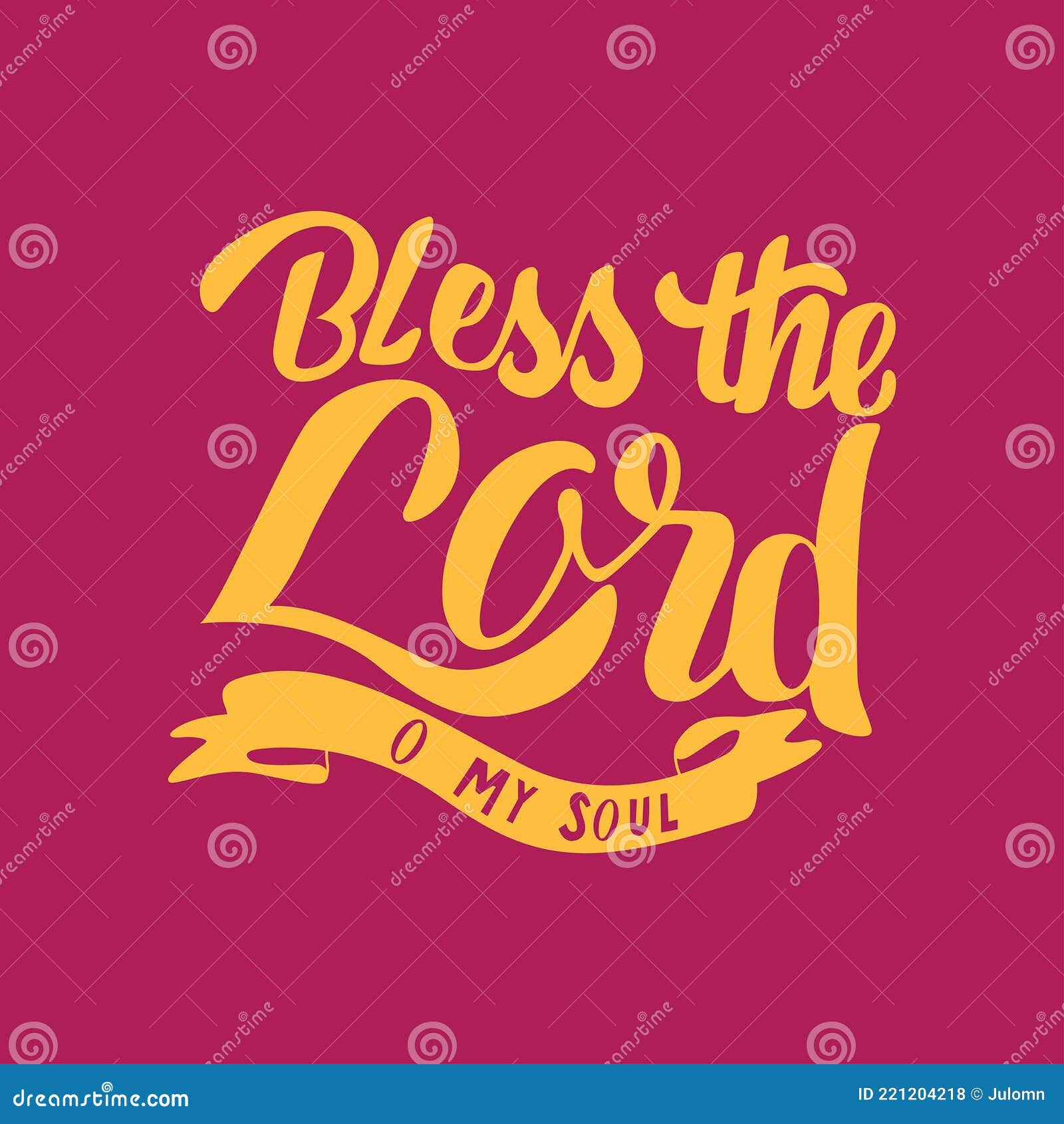 God Bless You - Christian Calligraphy. Religious Lettering, Colored ...