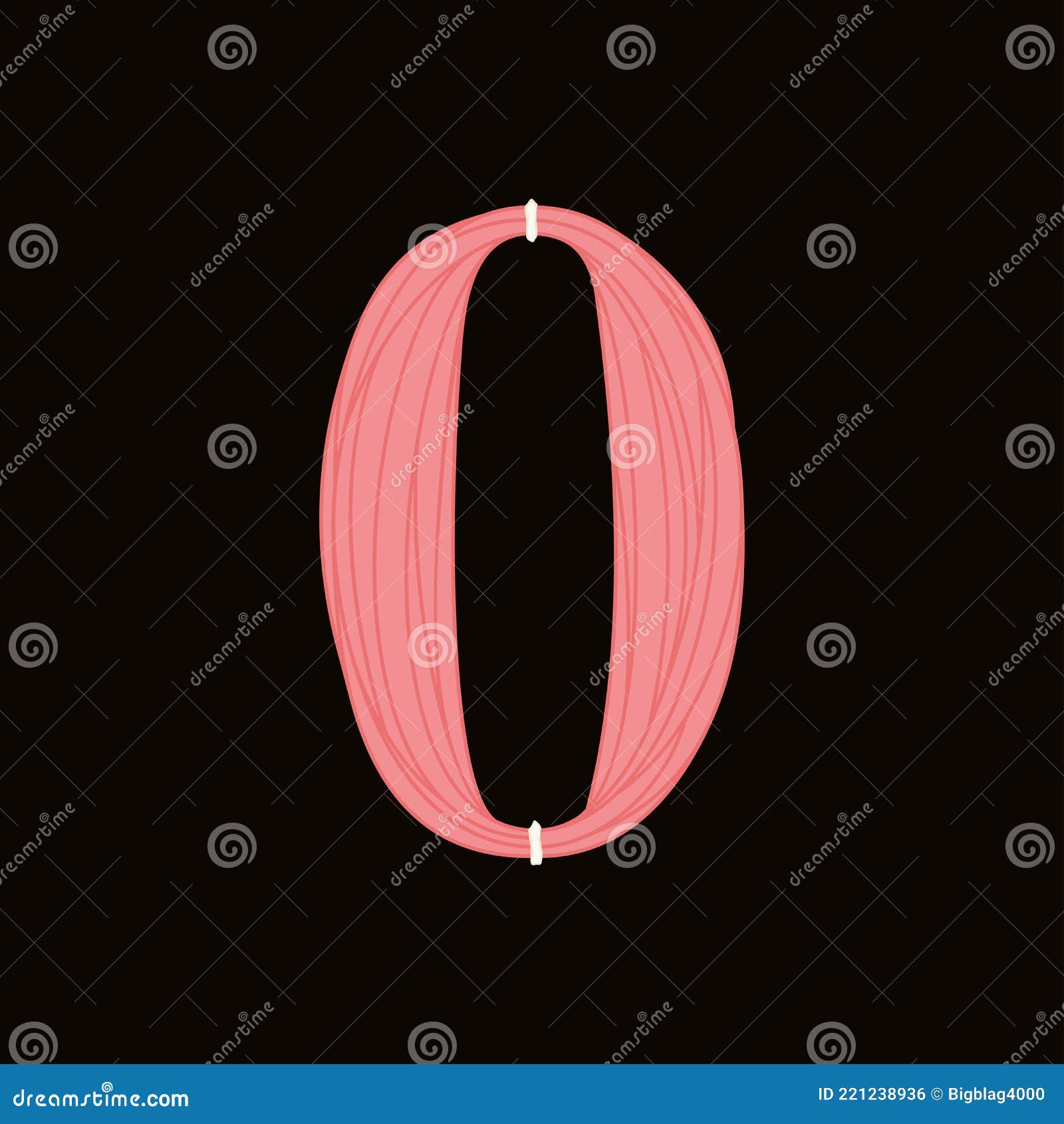Vector Muscle Number.Art Font. Stock Vector - Illustration of alphabet ...