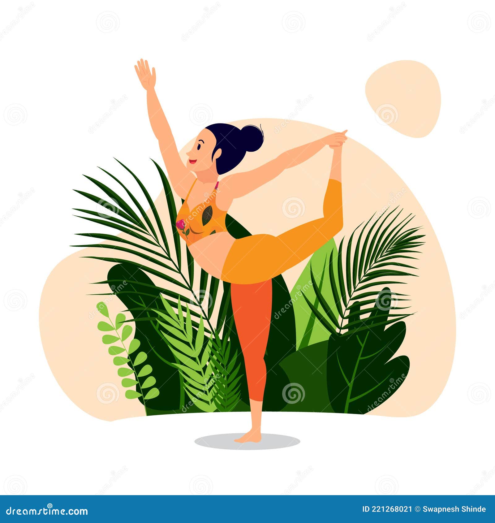 Arm Balance Yoga Poses Set Cartoon Vector | CartoonDealer.com #154668873