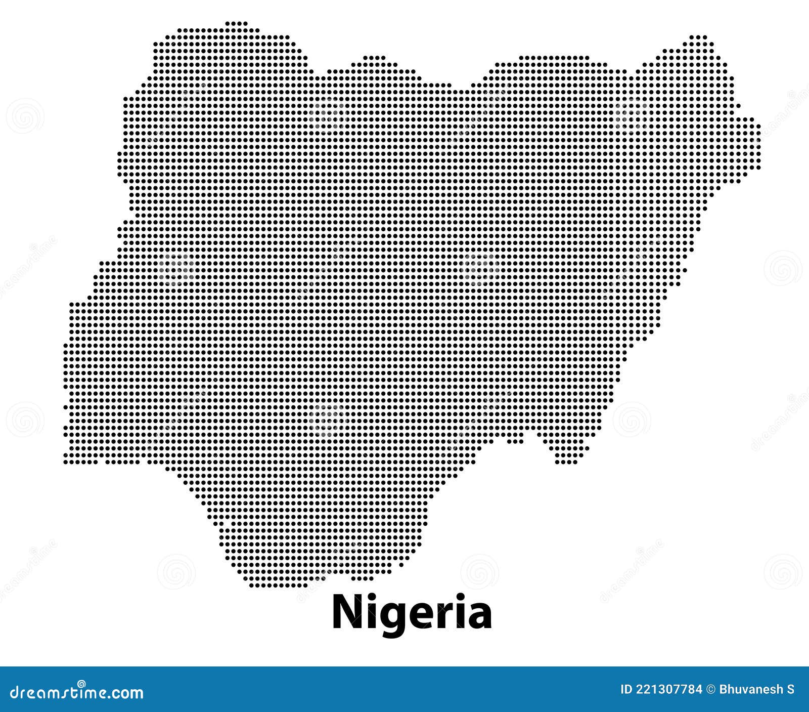 Nigeria Country Detailed Editable Map Vector Illustration ...