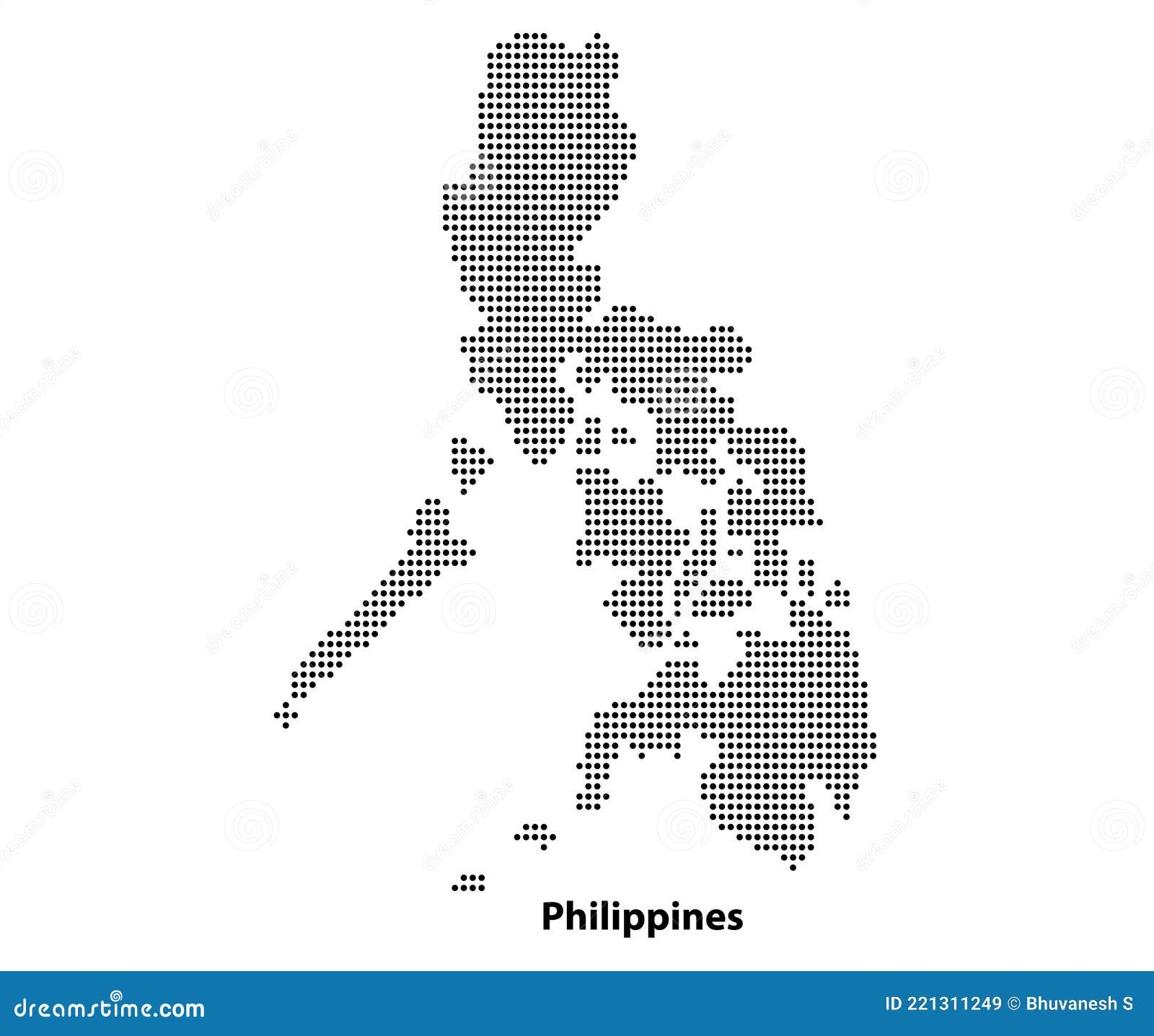 Philippines Country Detailed Editable Map Vector Illustration ...