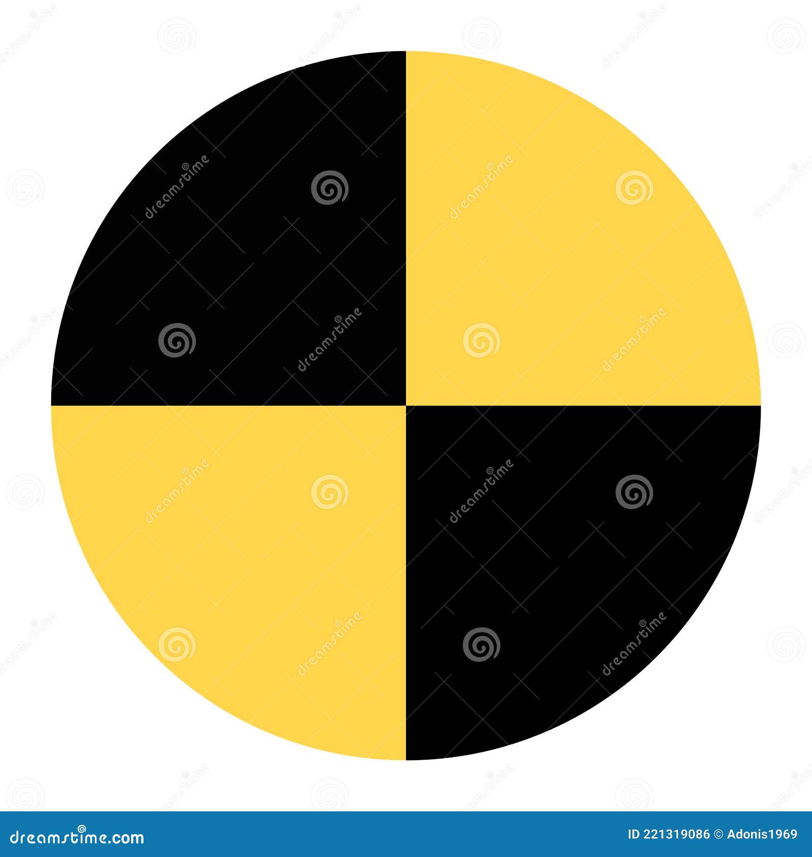 Crash test symbol on white stock photo. Illustration of check - 221319086