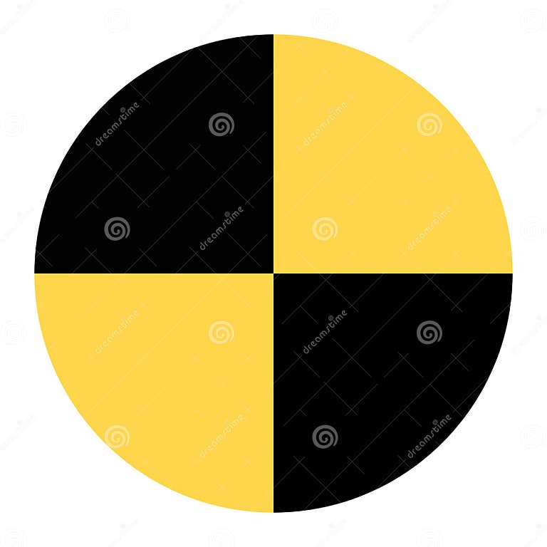 Crash test symbol on white stock photo. Illustration of check - 221319086