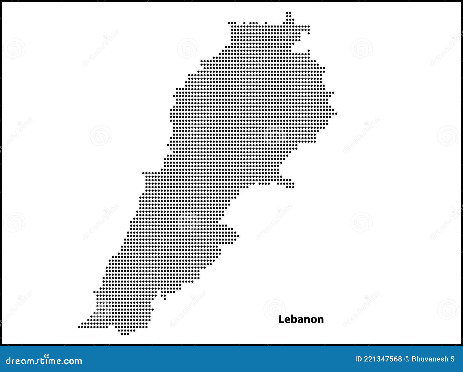 Vector Map Of Lebanon. High Detailed Country Map With Division, Cities ...