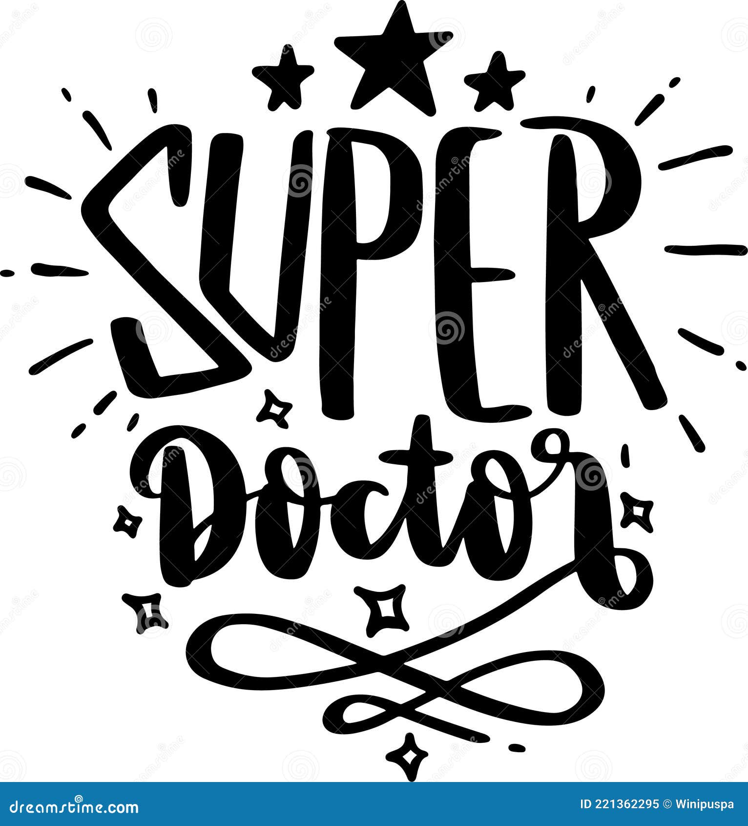 Super Doctor Sign. Superhero Doctor With Hero Cloaks. Healthcare Vector ...