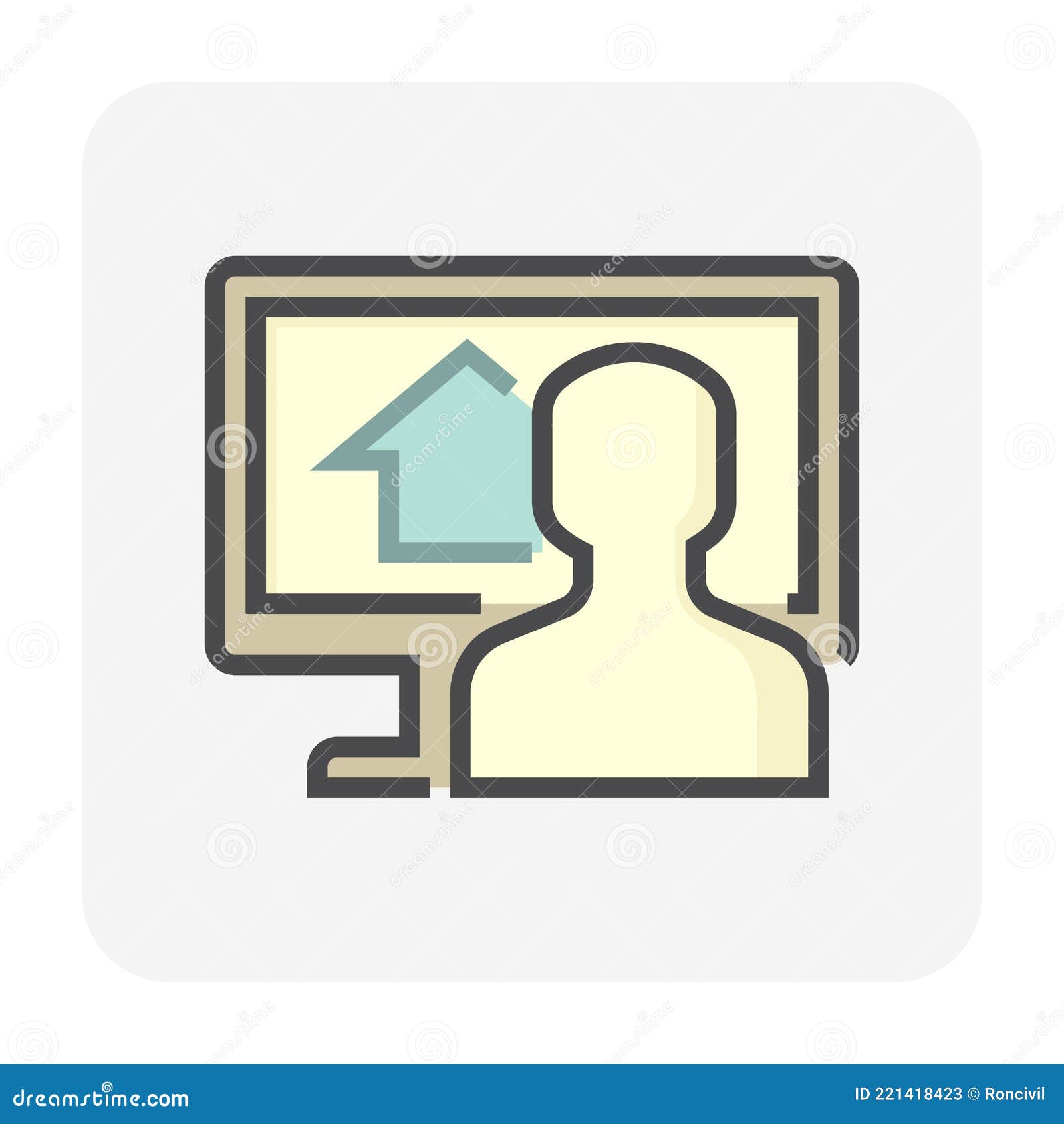 Land Registration Check Online Vector Icon. 64x64 Pixel ...