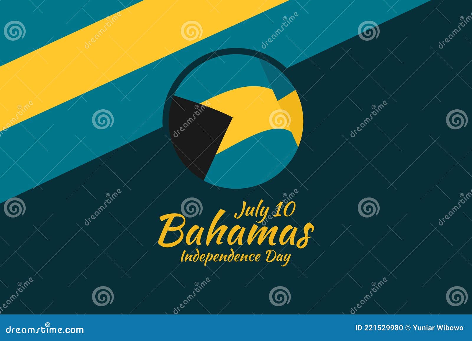 July 10, Independence Day of Bahamas Vector Illustration. Stock Vector ...