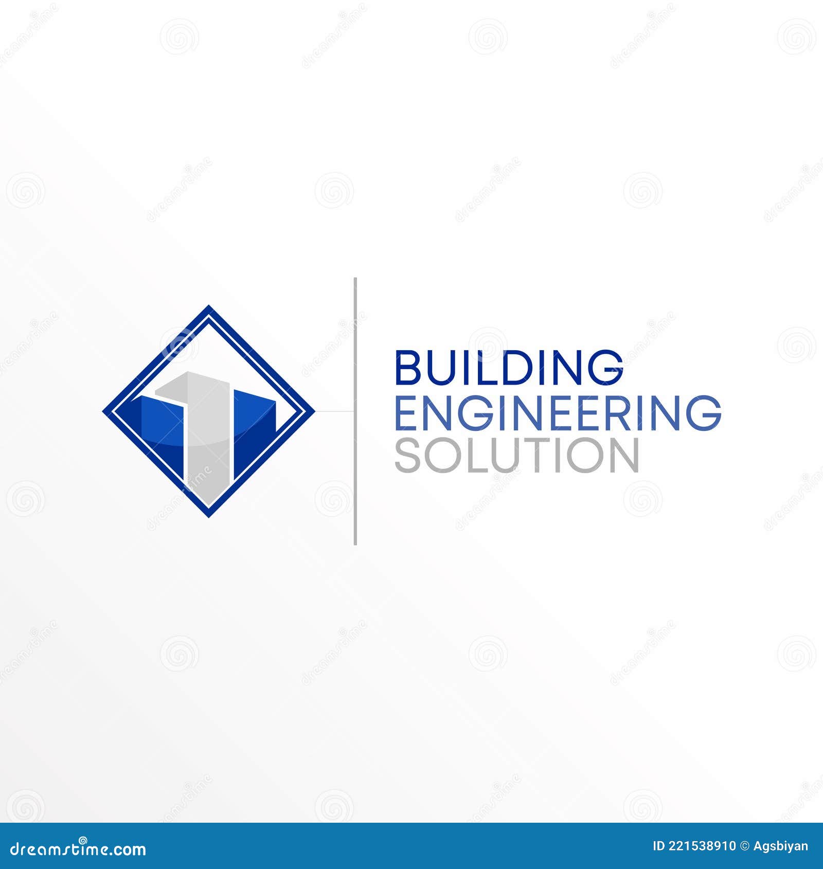 Rectangular Logo Free Vector Stock. Building Abstract Design Concept ...