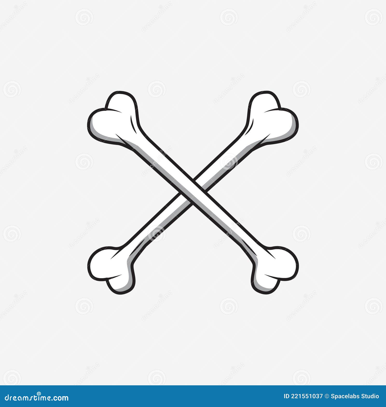 Bones Skeleton Human Vector Design Stock Vector - Illustration of ...