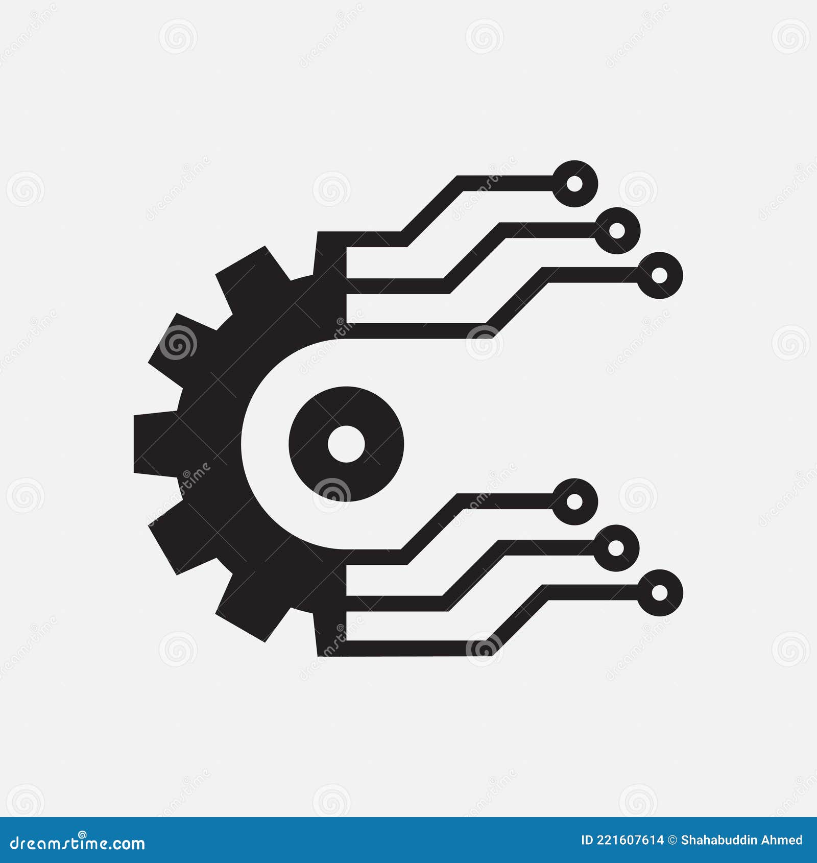 Gear Smart Eps Icon. Digital Tech - Vector Business Logo Template ...