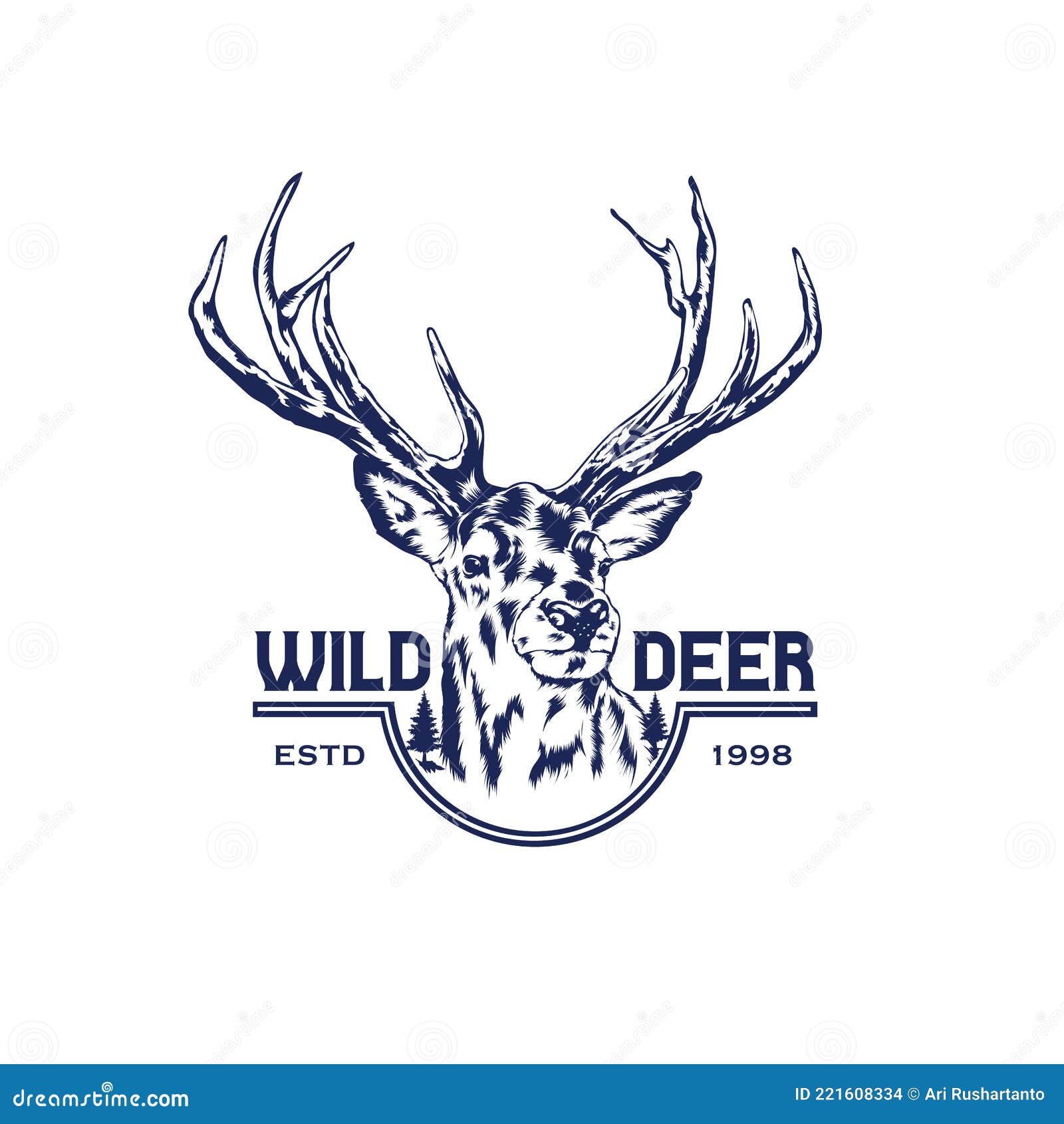 Handrawn Antler Vector, Hunting Logo Design Inspiration | CartoonDealer ...
