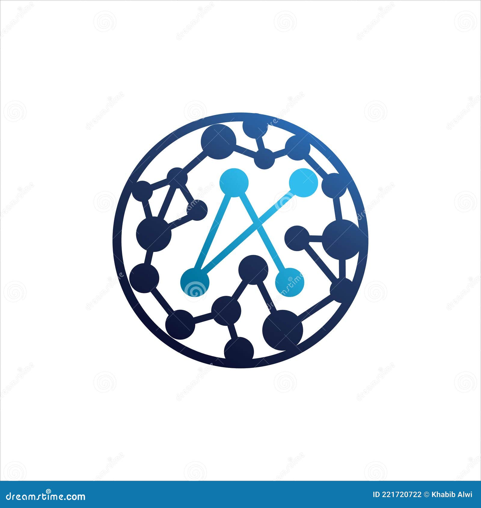 A Lettering Logo Network Connect Logo Stock Vector - Illustration of ...