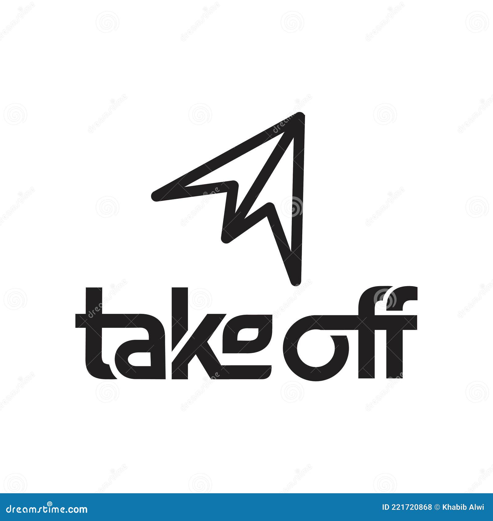 Take off logo stock vector. Illustration of element - 221720868