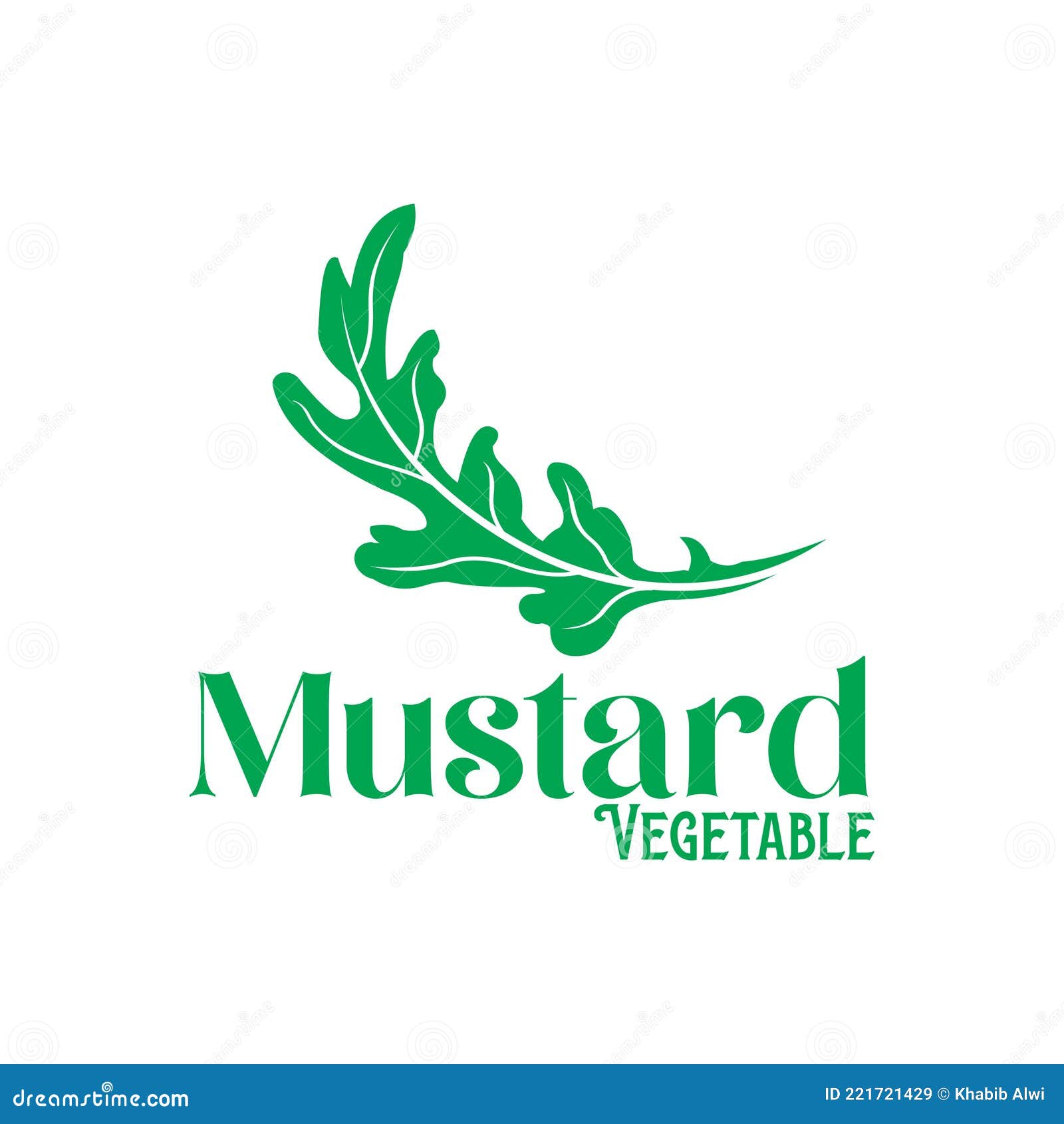 Vegetables Mustard Agriculture Logo Stock Vector - Illustration of herb ...