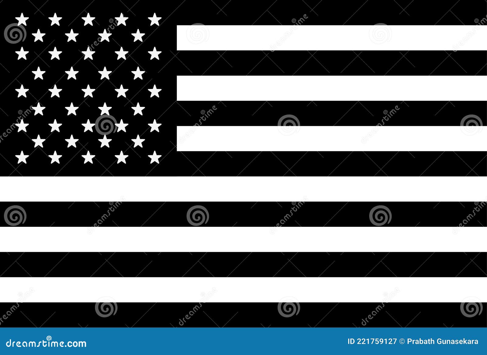 Accurate American Flag Vector. Wavy Original Color Illustration ...