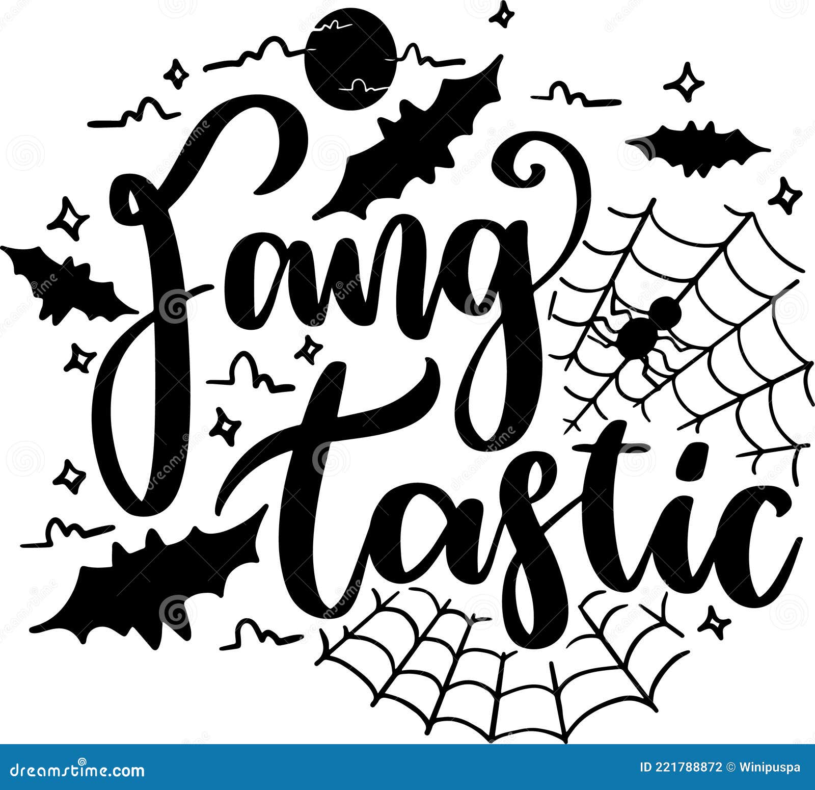 Fang Tastic stock vector. Illustration of child, magic - 221788872