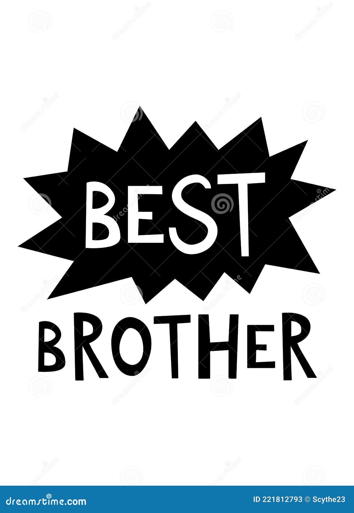 Best Brother Sign Poster Printable Handcrafted Letters Stock ...