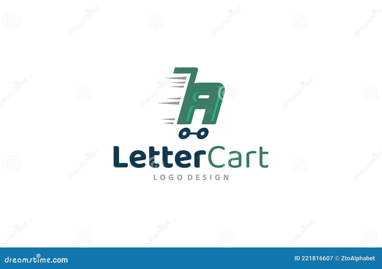 Shopping Cart Letter a Logo Stock Vector - Illustration of internet ...