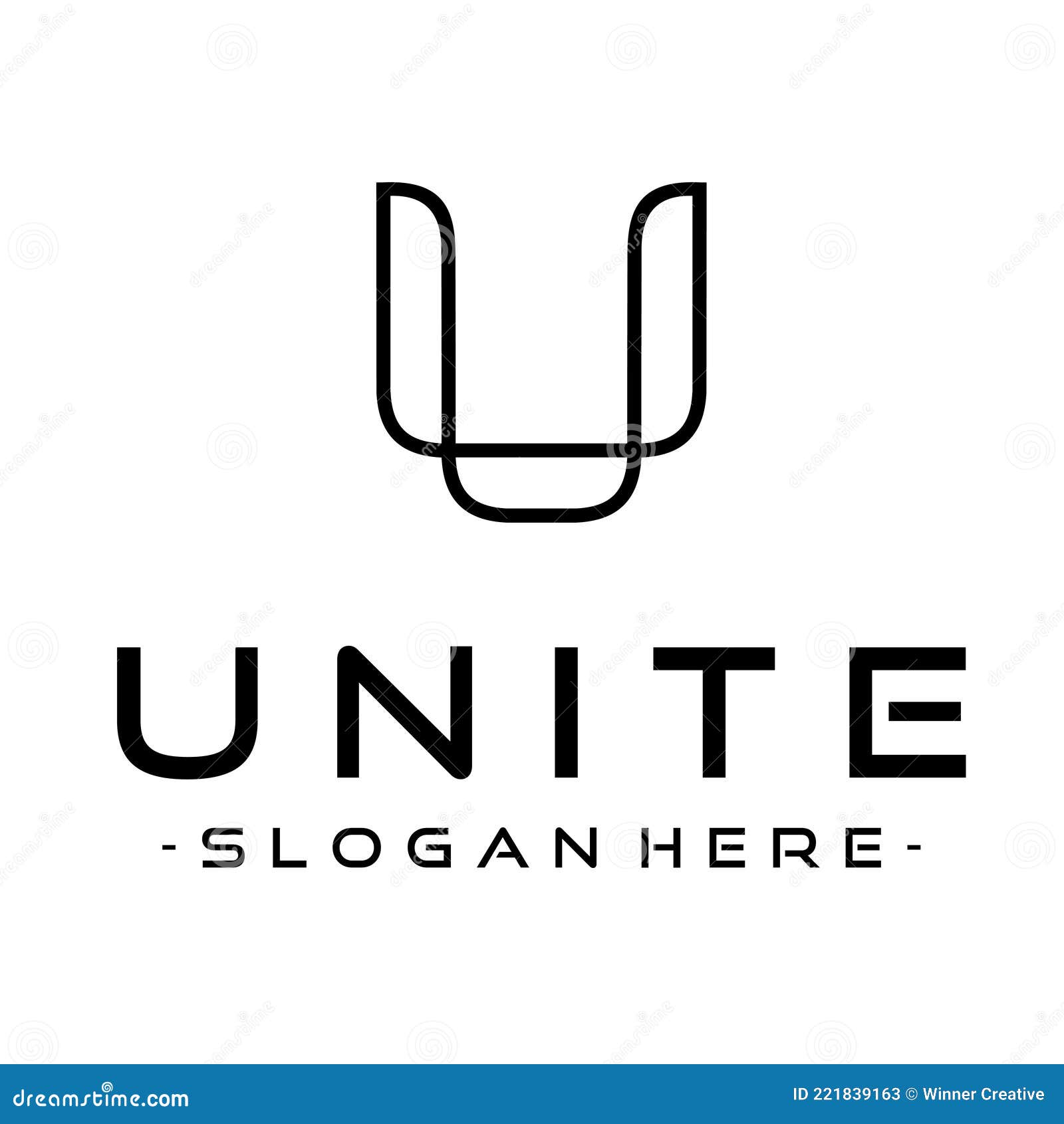 Initial U Monogram Logo Design Inspiration Vector Stock Vector ...