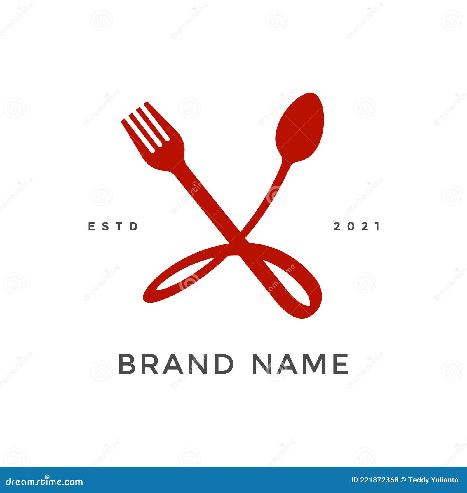 Unique Initial X Fork and Spoon Stock Vector - Illustration of identity ...