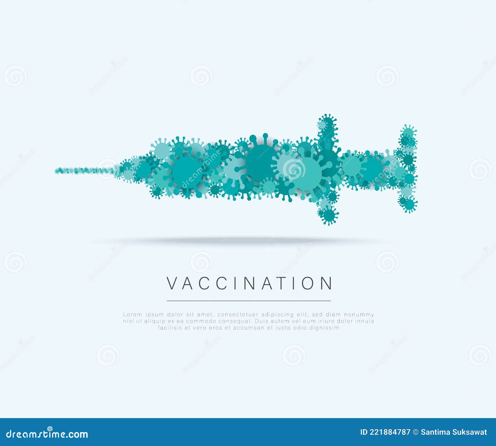 Covid-19 Vaccine Symbol. Health Care and Protection Vaccination Concept ...