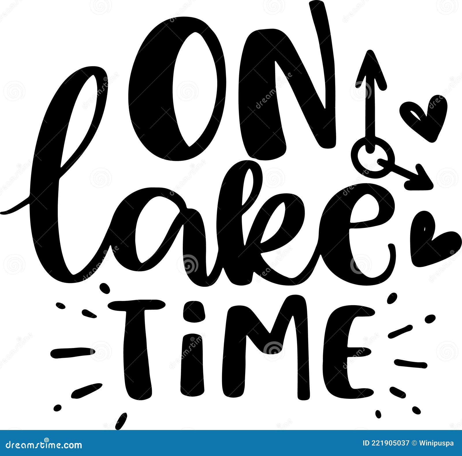 On Lake Time stock vector. Illustration of isolated - 221905037