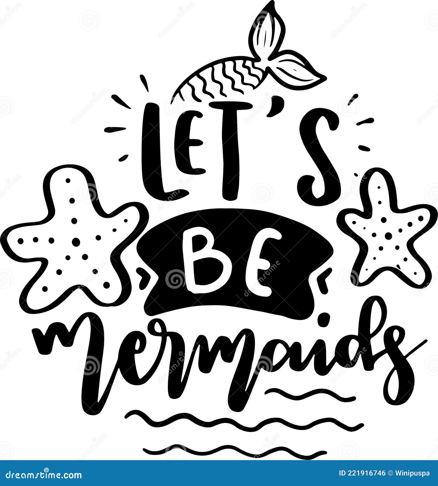 Mermaids Printable Sheet Vector Illustration | CartoonDealer.com #110278082