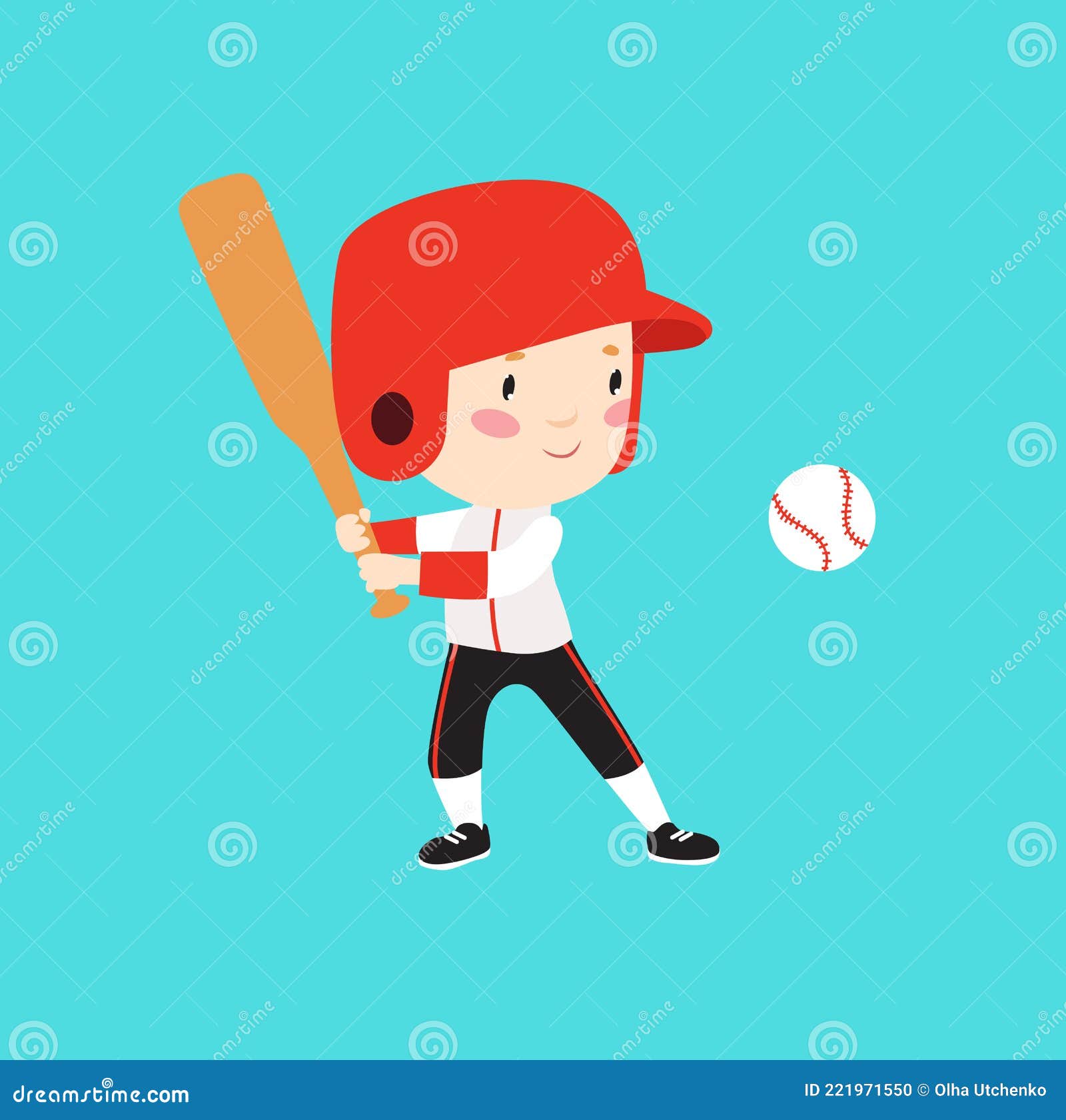 Handsome Batter Baseball Cartoon Royalty-Free Stock Photography ...