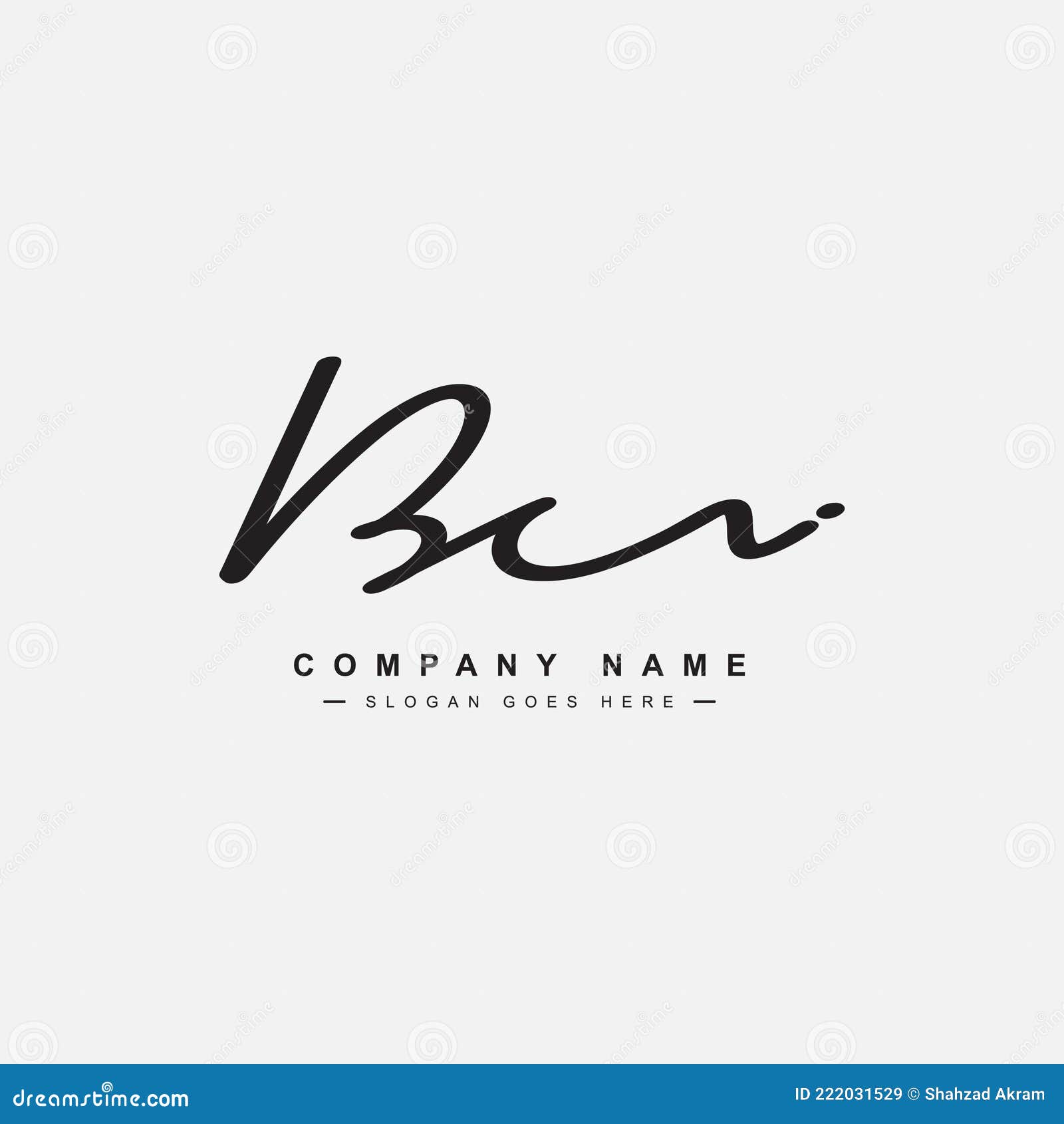 Initial Letter BC Logo - Hand Drawn Signature Logo Stock Vector ...