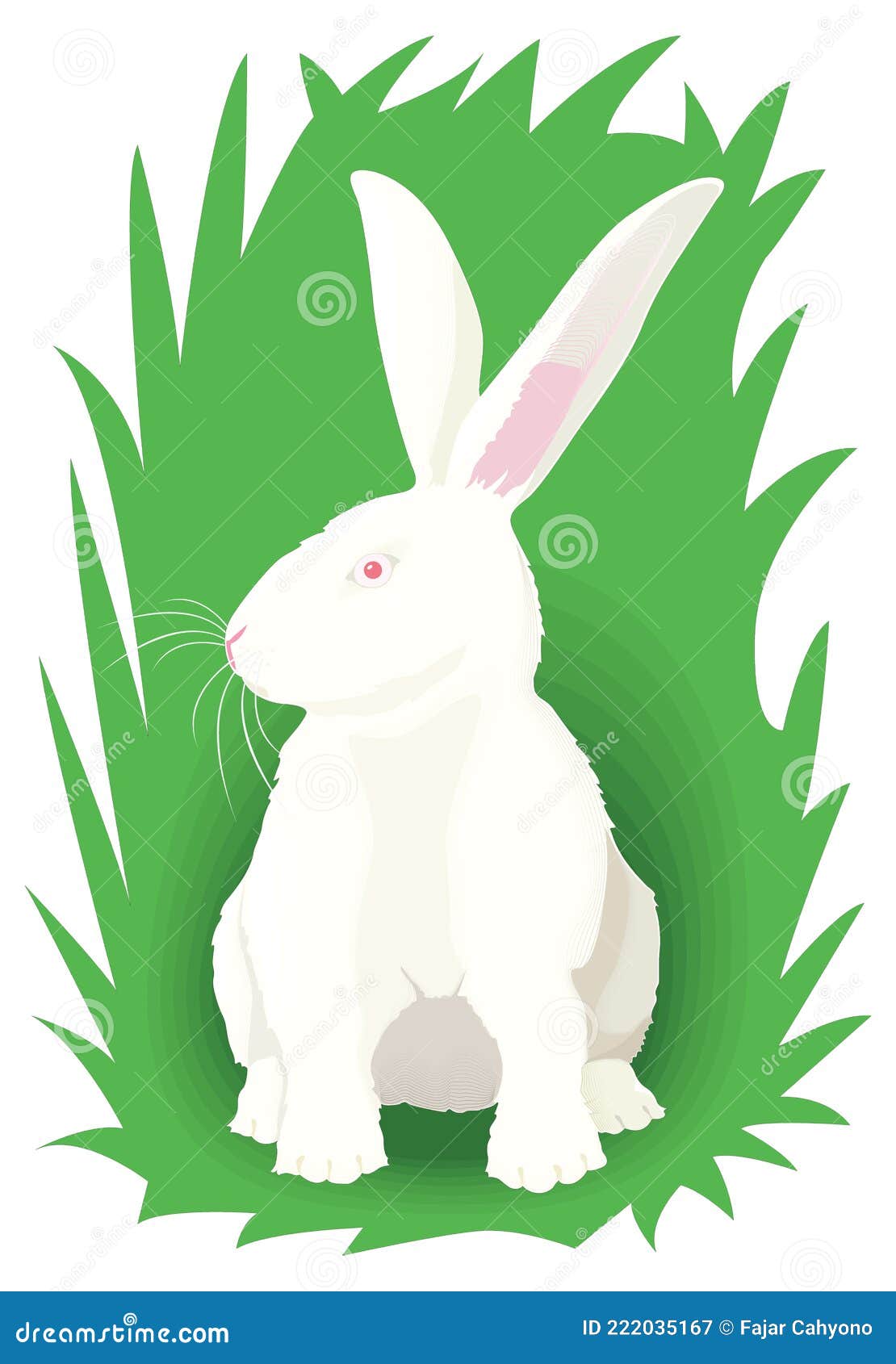 White Rabbit Animal Vector Illustration Transparent Background Stock ...