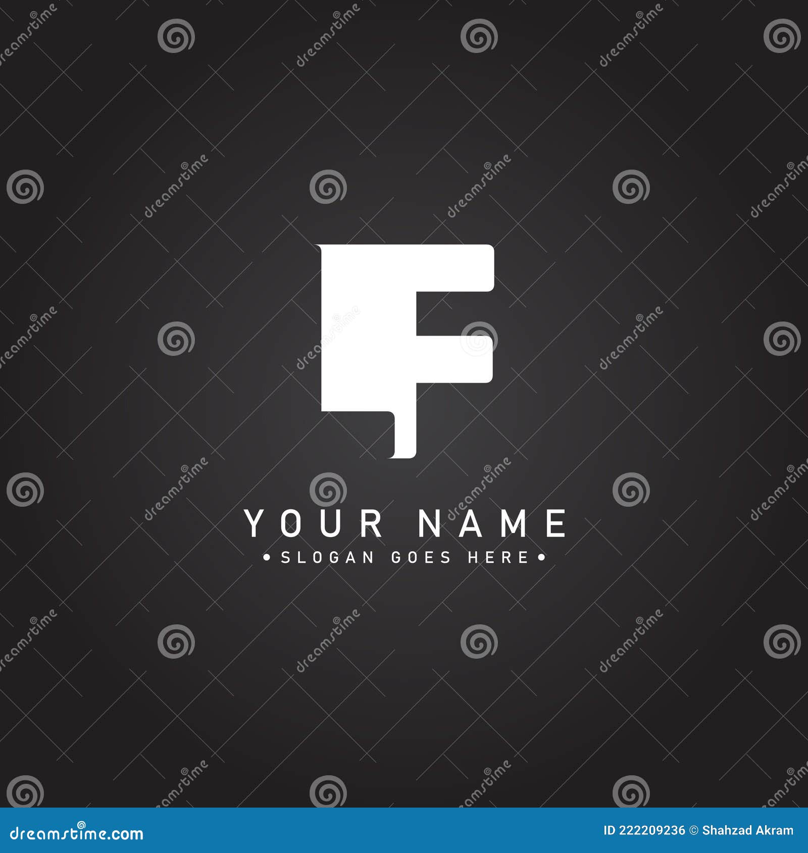 Initial Letter LF Logo - Simple Business Logo for Alphabet L and F ...