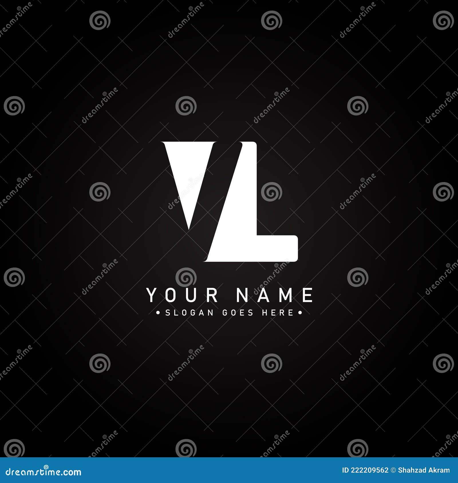 Initial Letter VL Logo - Simple Business Logo Stock Vector ...