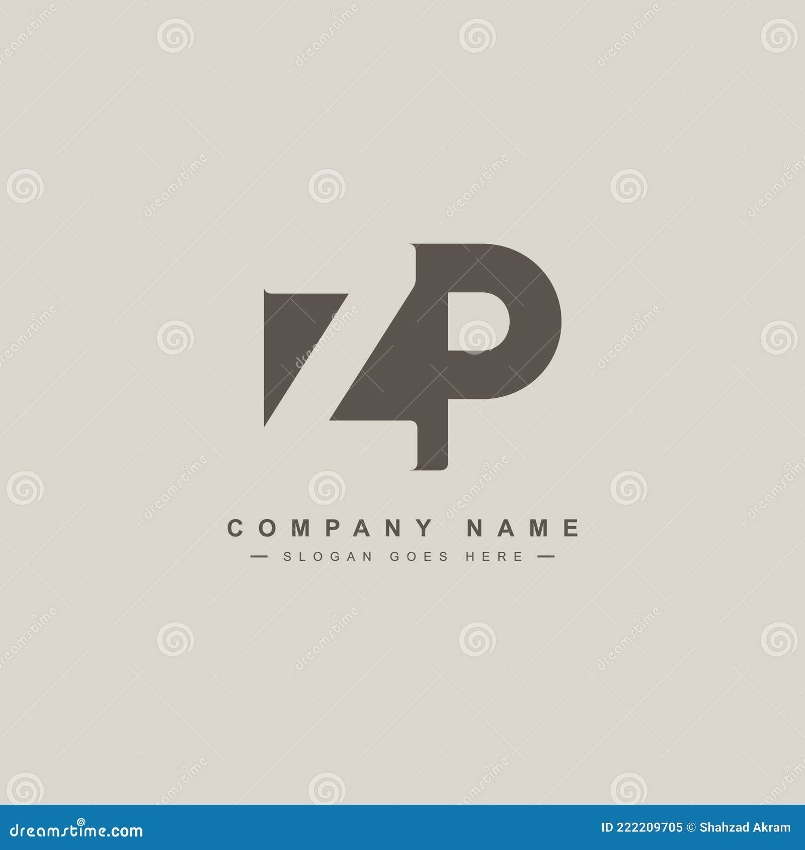 Initial Letter ZP Logo - Minimal Business Logo for Alphabet Z and P ...
