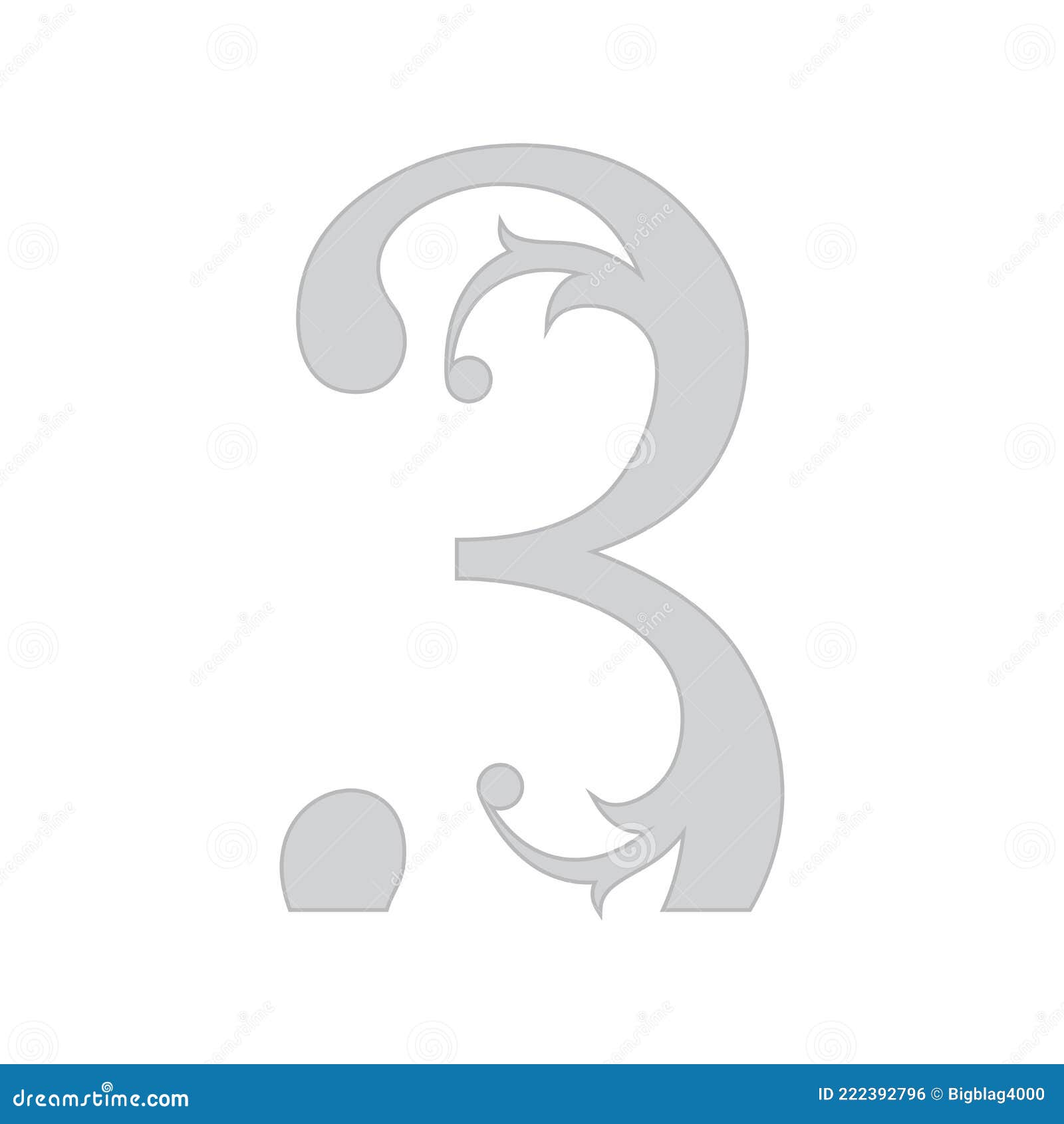 Vector Cutted Number.Art Font. Stock Vector - Illustration of design ...