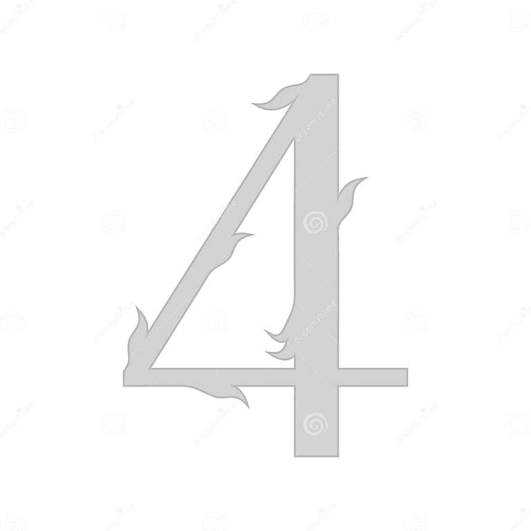 Vector Cutted Number.Art Font. Stock Vector - Illustration of design ...