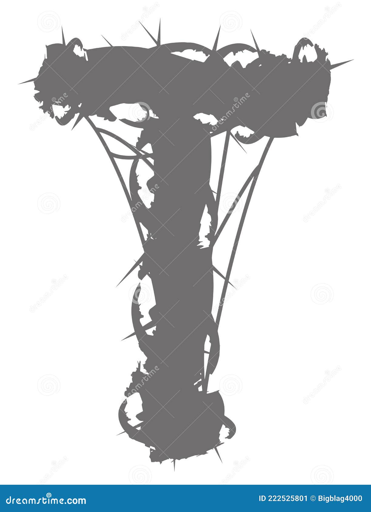 Torned Vector Letter.Art Font. Stock Vector - Illustration of grunge ...