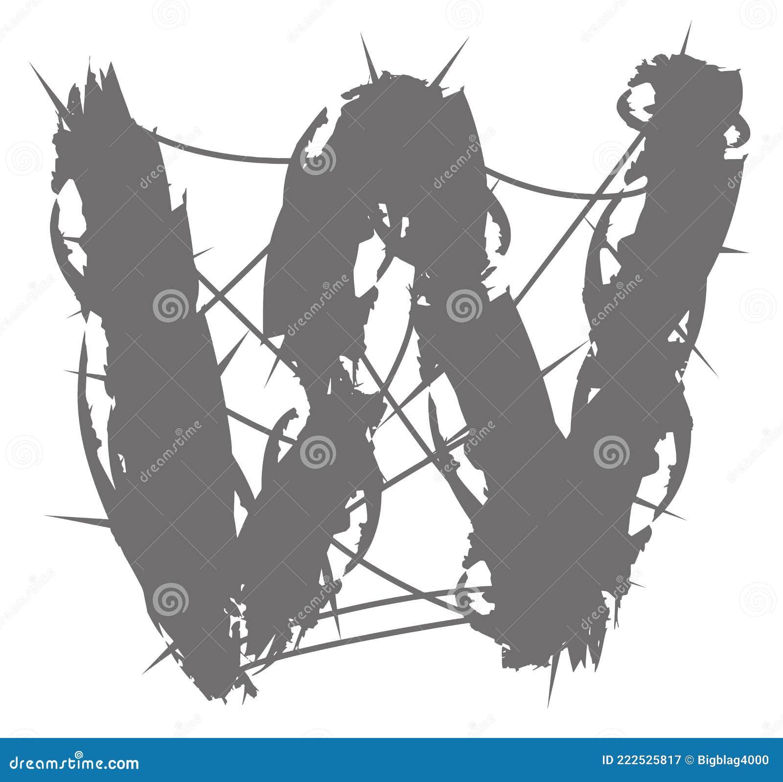 Torned Vector Letter.Art Font. Stock Vector - Illustration of ...