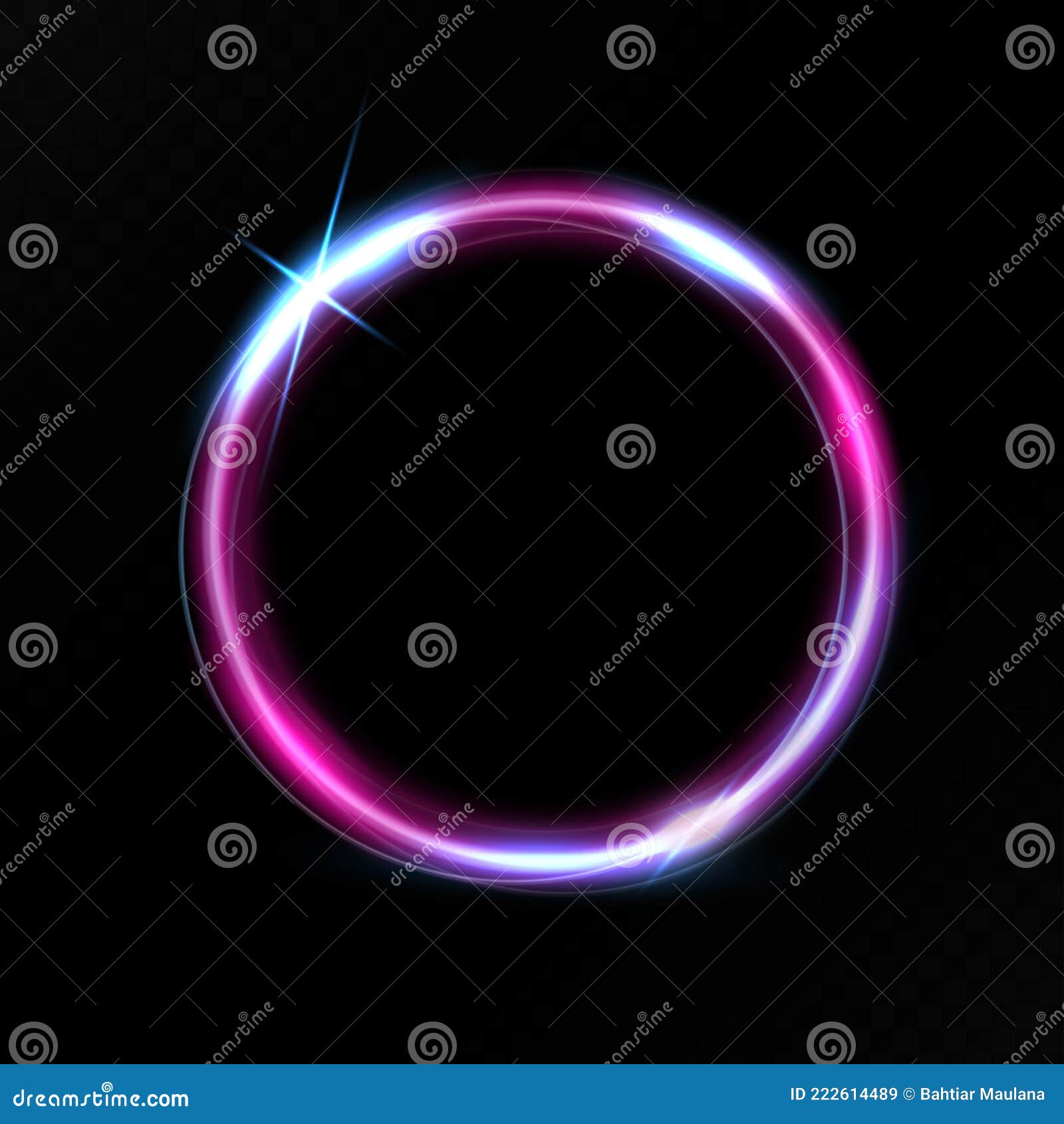 Purple circle light effect stock vector. Illustration of future - 222614489