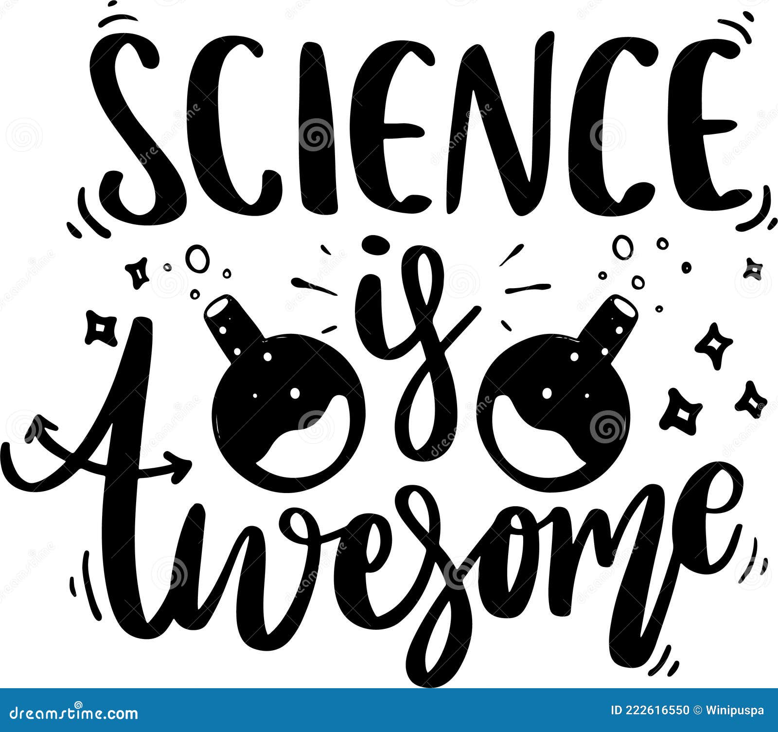 Science is Awesome stock vector. Illustration of coronavirus - 222616550