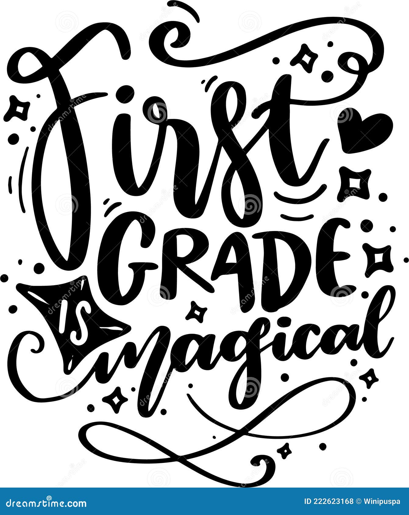 First Grade Logo With Pencil Cartoon Vector | CartoonDealer.com #149040879